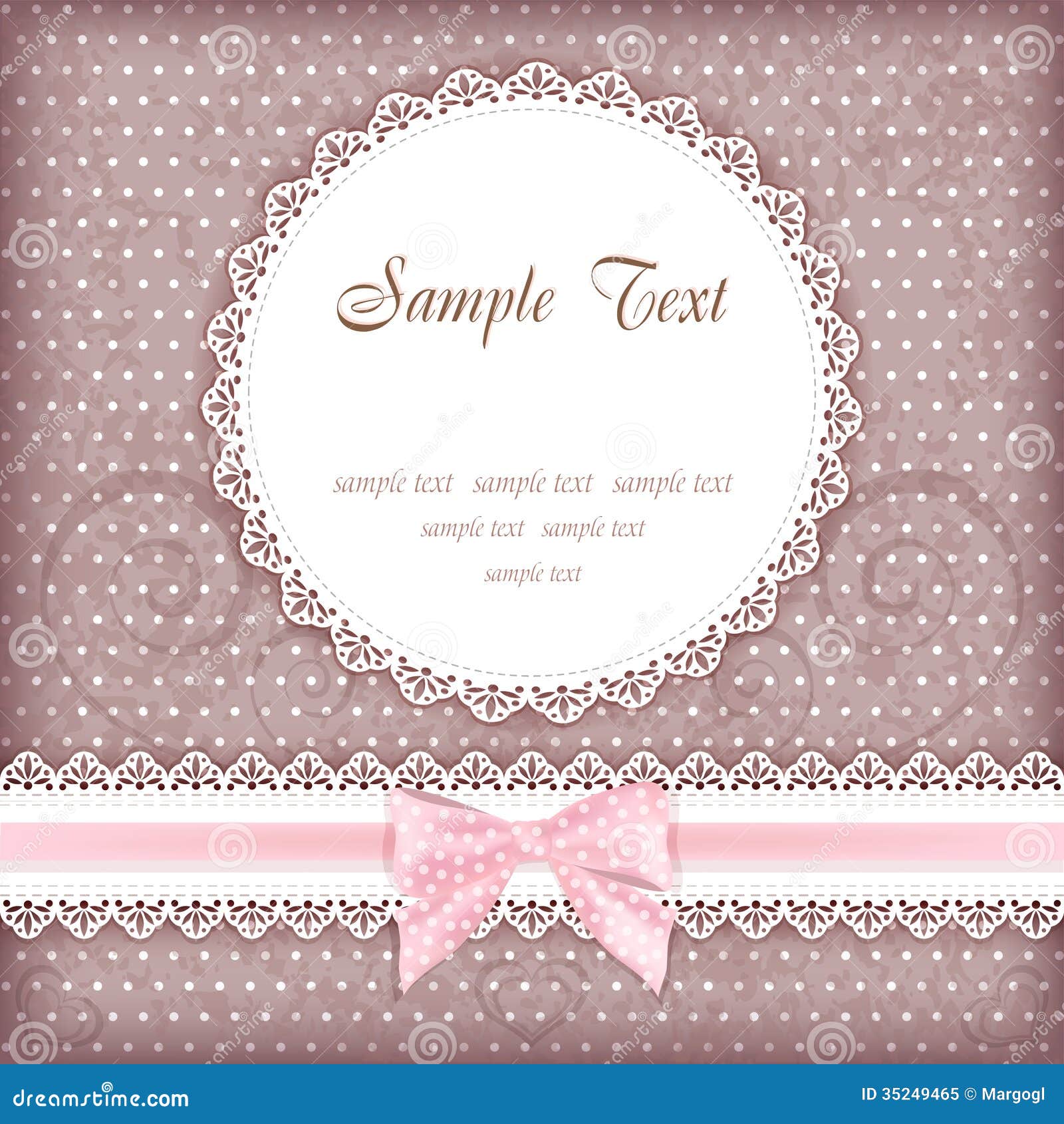 Greeting Card with Place for Your Text. Stock Vector - Illustration of ...