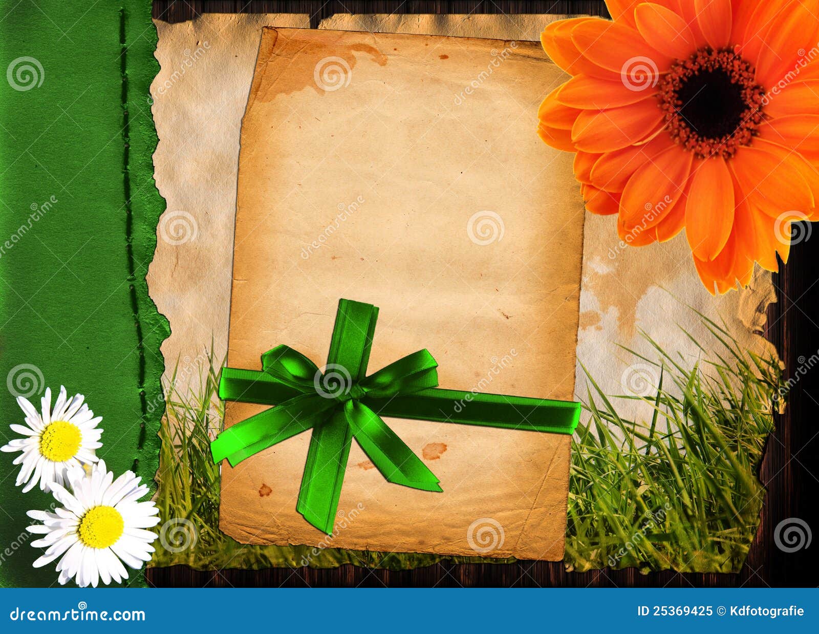 Greeting Card Spring stock image. Image of message, green - 25369425