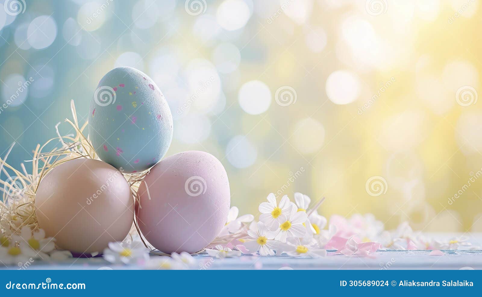 Greeting Card Template for Easter with Space for Your Message Stock ...