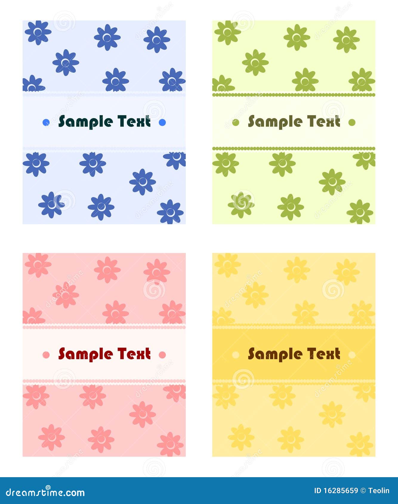 Greeting card templates stock vector. Illustration of editable - 16285659