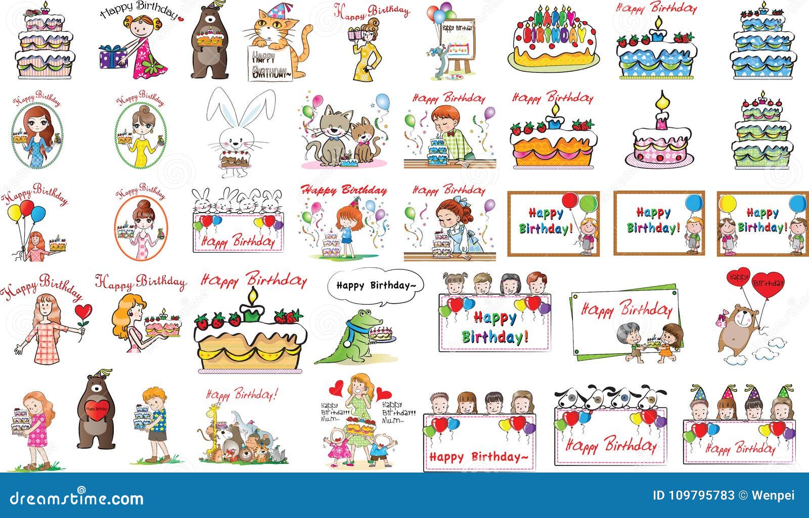 Greeting Vector Drawing Design Stock Illustration - Illustration of ...