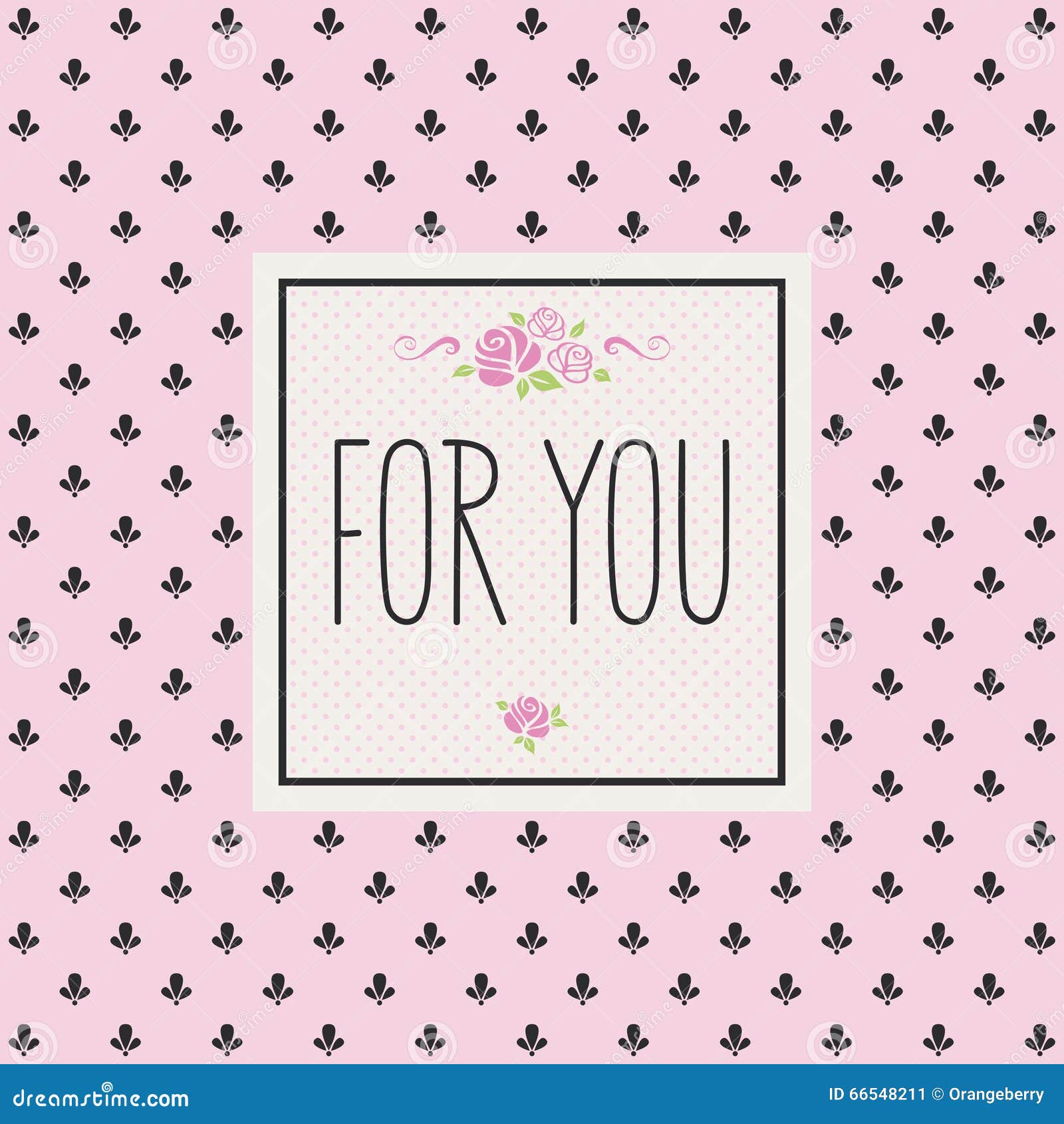 Greeting card, for you stock vector. Illustration of birthday - 66548211