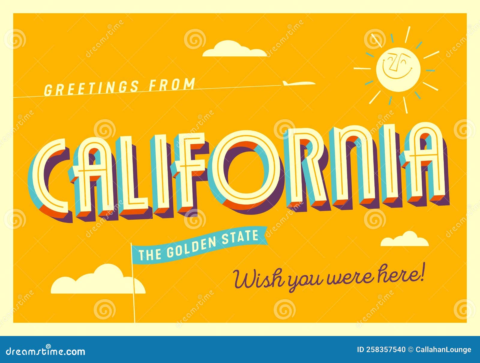 Golden State Map, USA Vector Background | CartoonDealer.com #100134471