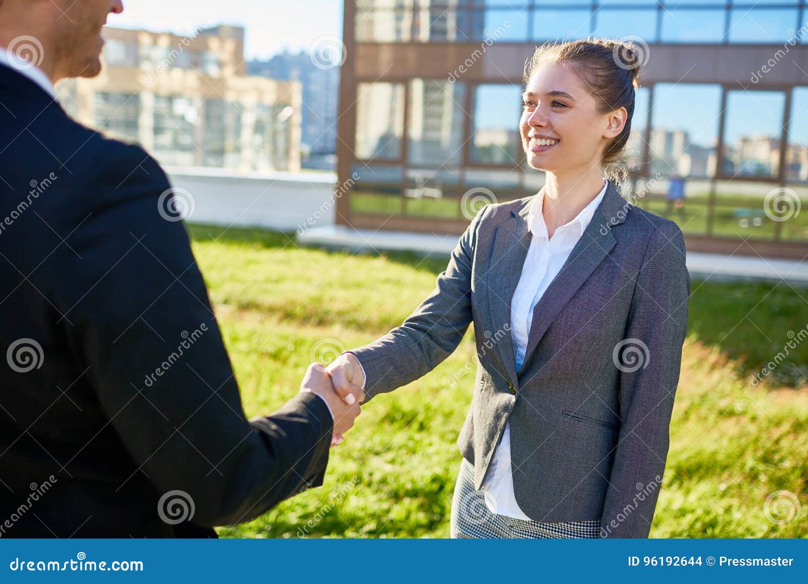Greeting handshake stock photo. Image of meeting, hiring - 96192644
