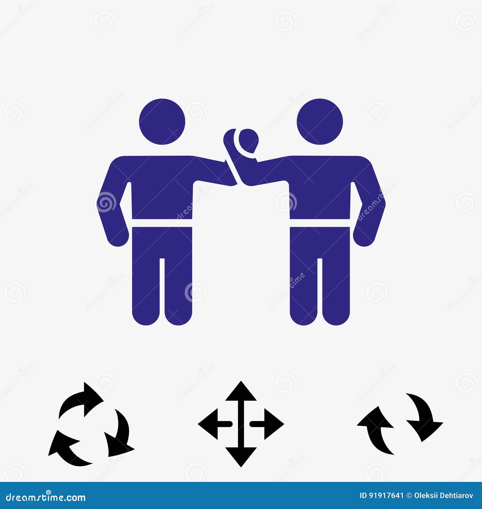 Greeting Icon Stock Vector Illustration Flat Design Stock Vector ...