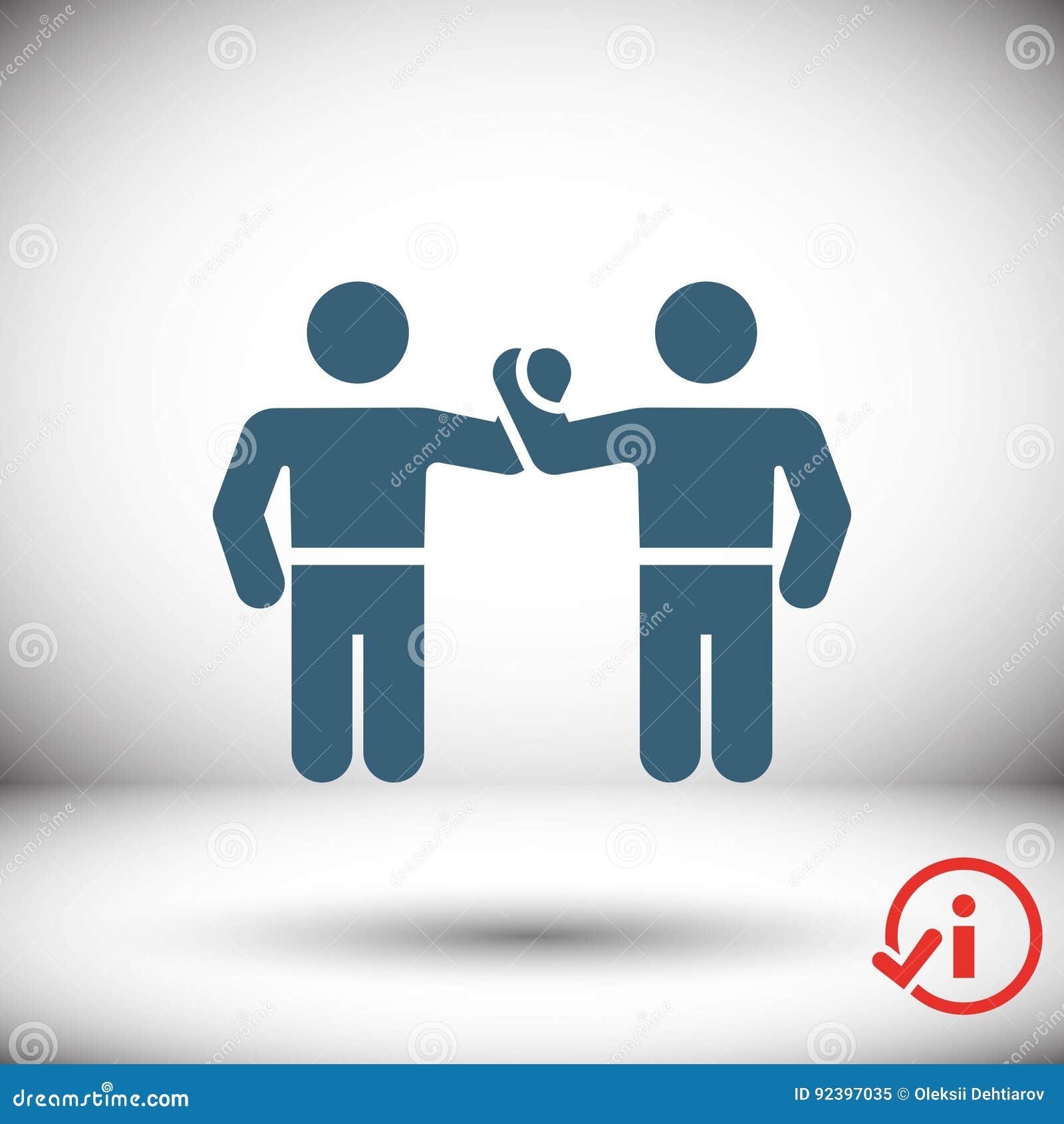 Greeting Icon Stock Vector Illustration Flat Design Stock Vector ...