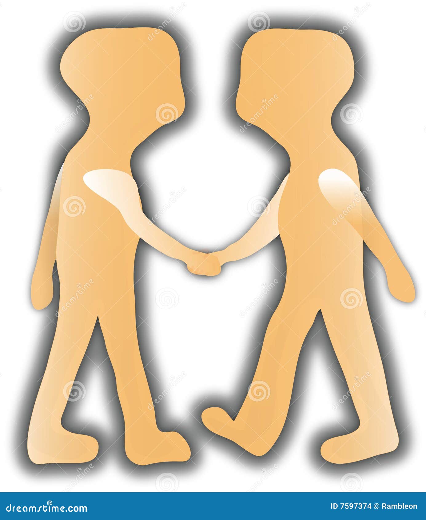 Greeting men stock illustration. Illustration of white - 7597374