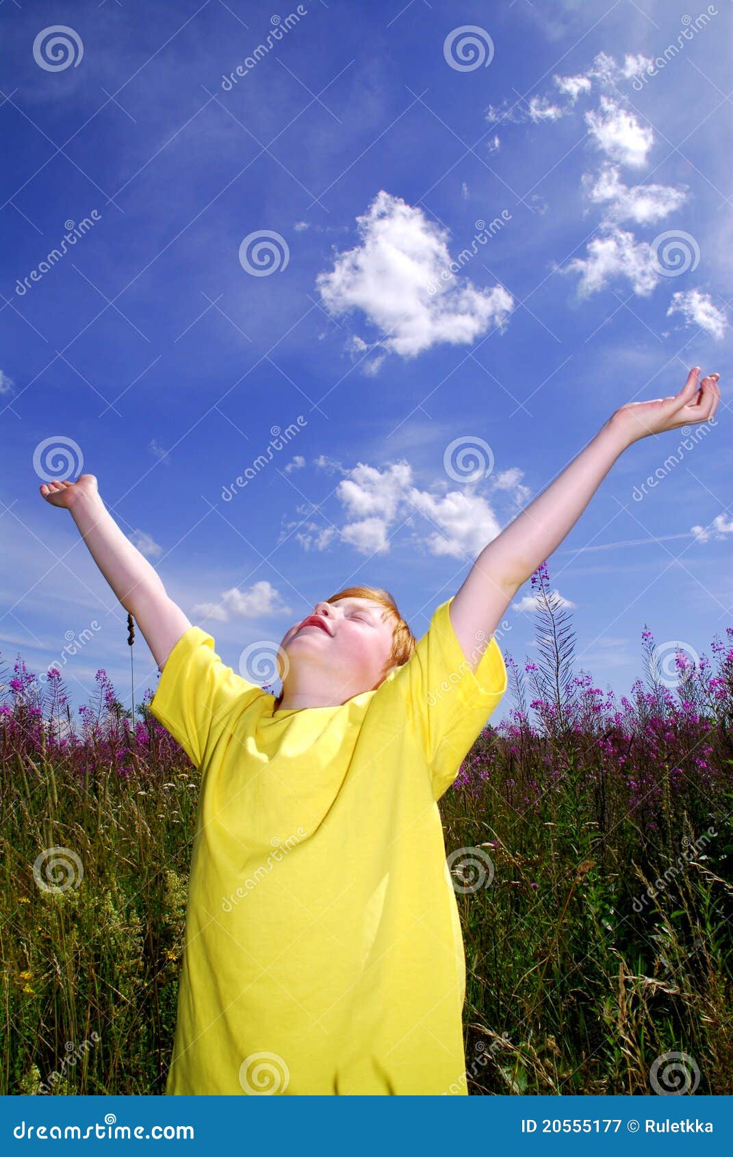 Greeting the sun stock image. Image of happiness, raising - 20555177