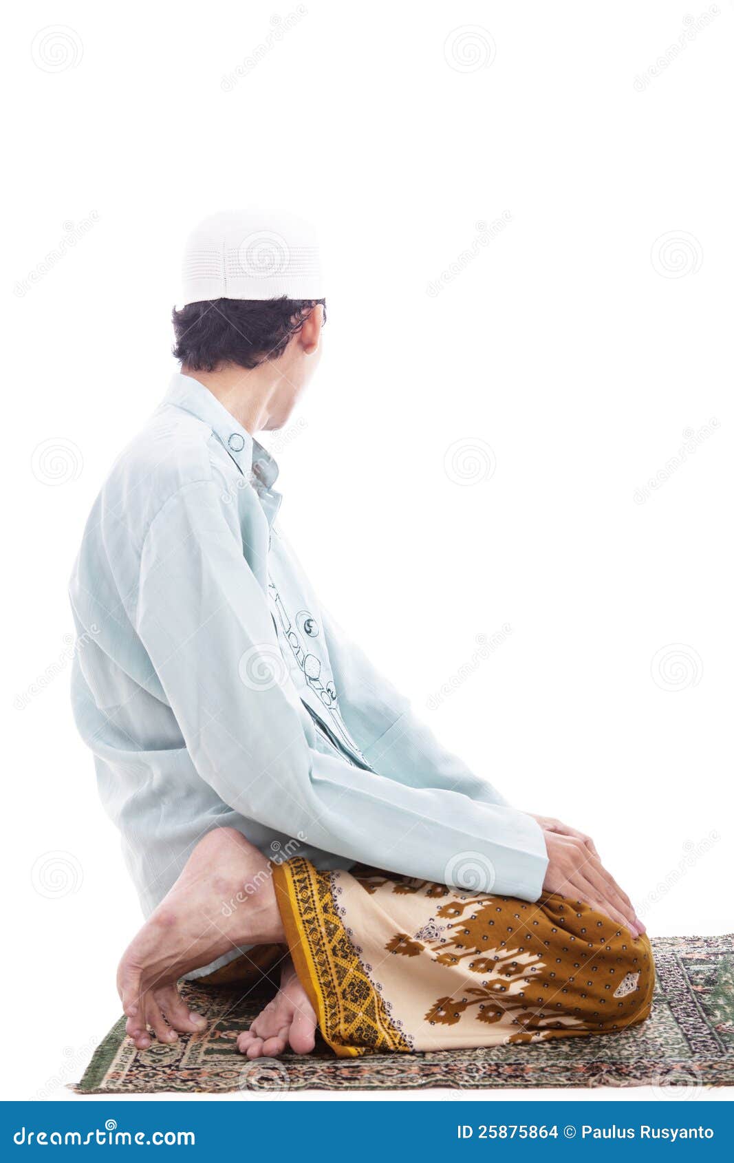 Greeting To Left Poses in Praying Stock Photo - Image of dhikr, faith ...