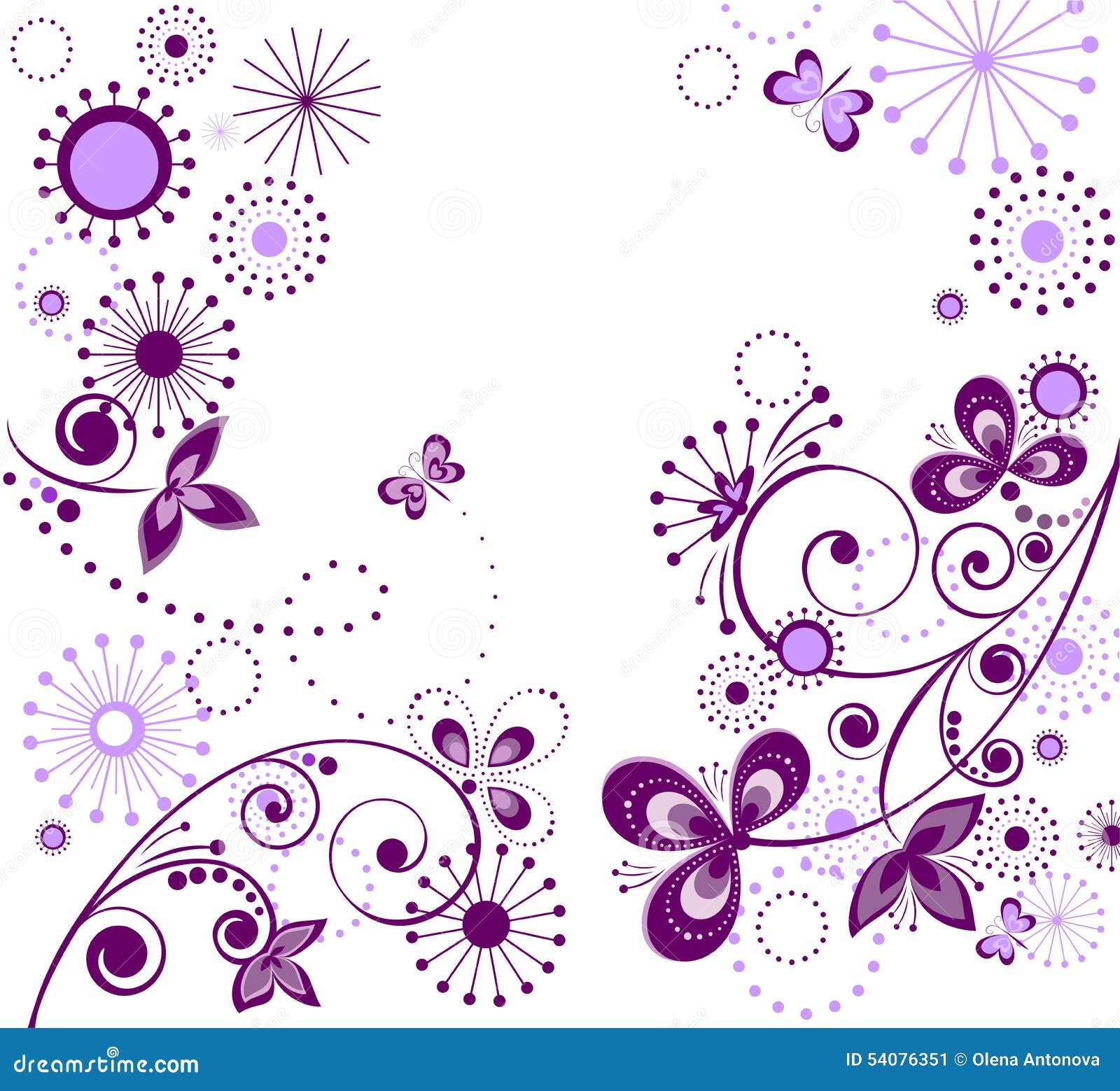 Greeting Vintage Violet Card Stock Vector - Illustration of card ...