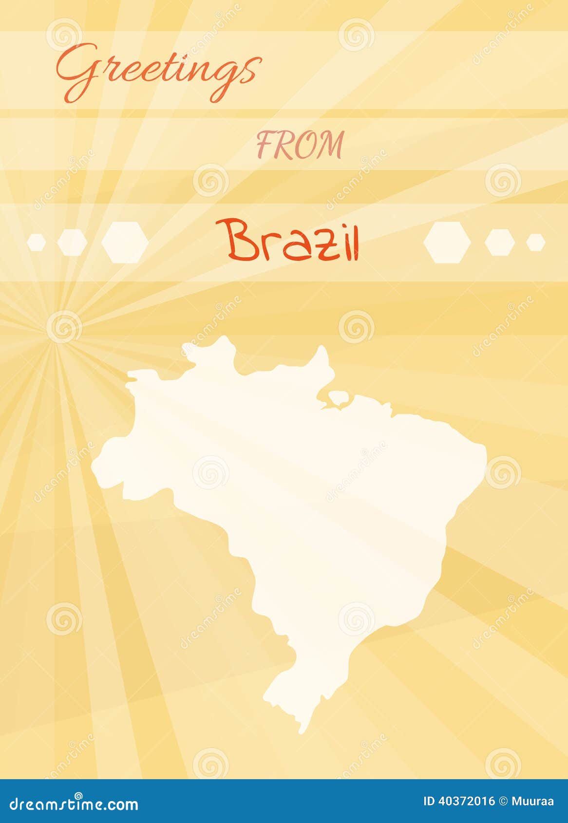 Greetings from brazil stock vector. Illustration of leisure - 40372016