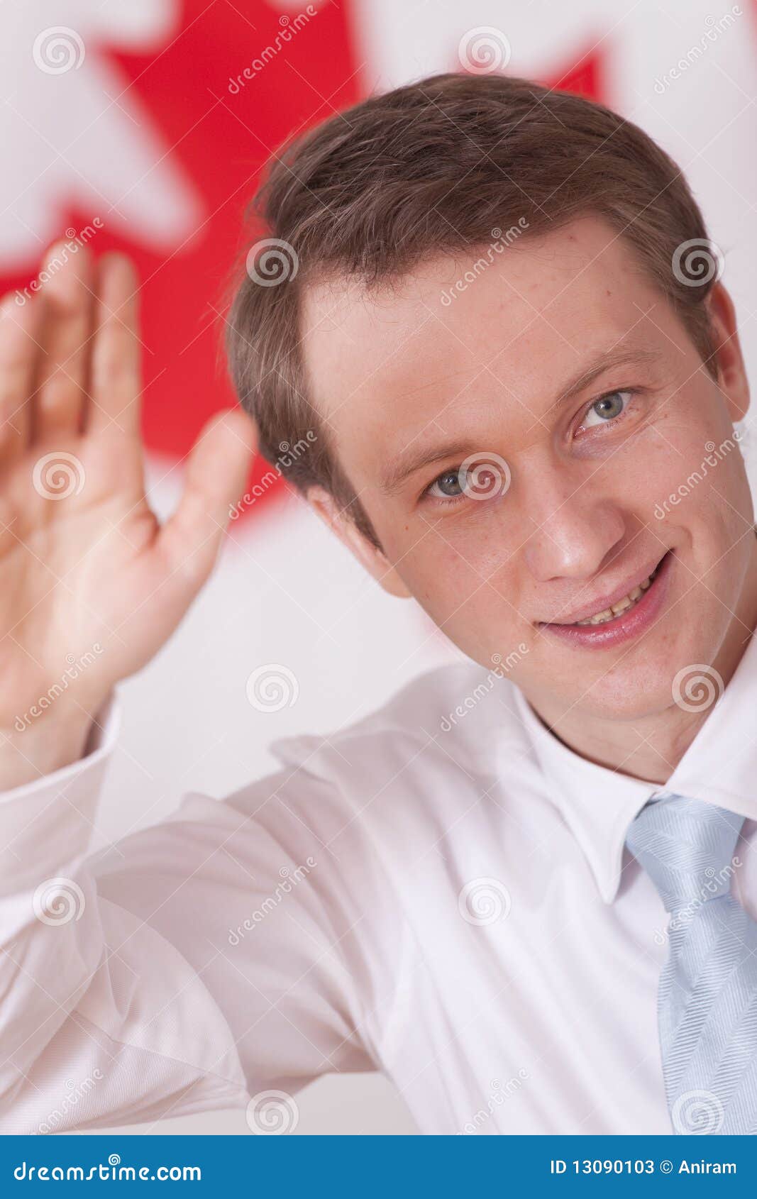 Greetings from canada stock image. Image of flag, male - 13090103