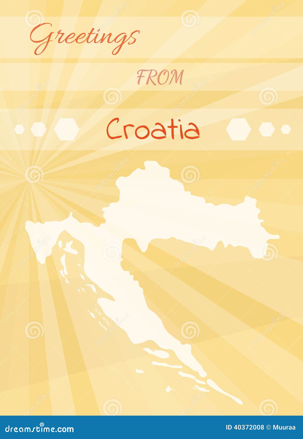 Greetings from croatia stock vector. Illustration of travel - 40372008