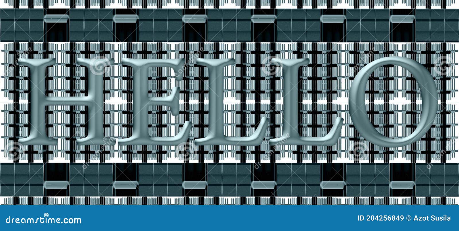 Greetings Hello To the Background of the 3d Image Illustration Black ...