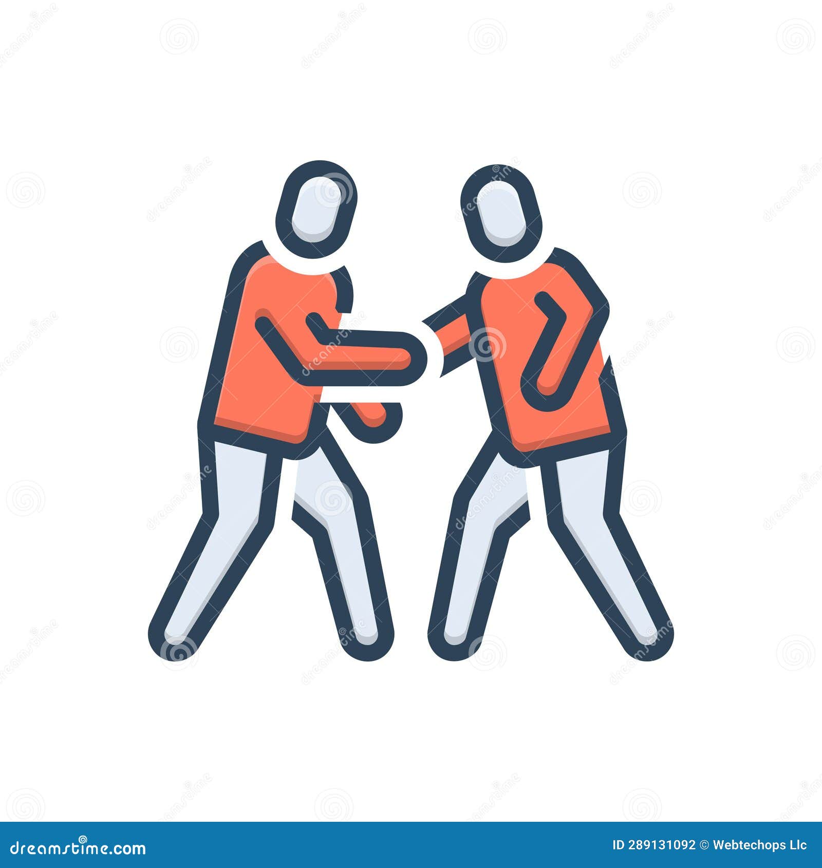 Color Illustration Icon for Greetings, Handshake and Partner Stock ...