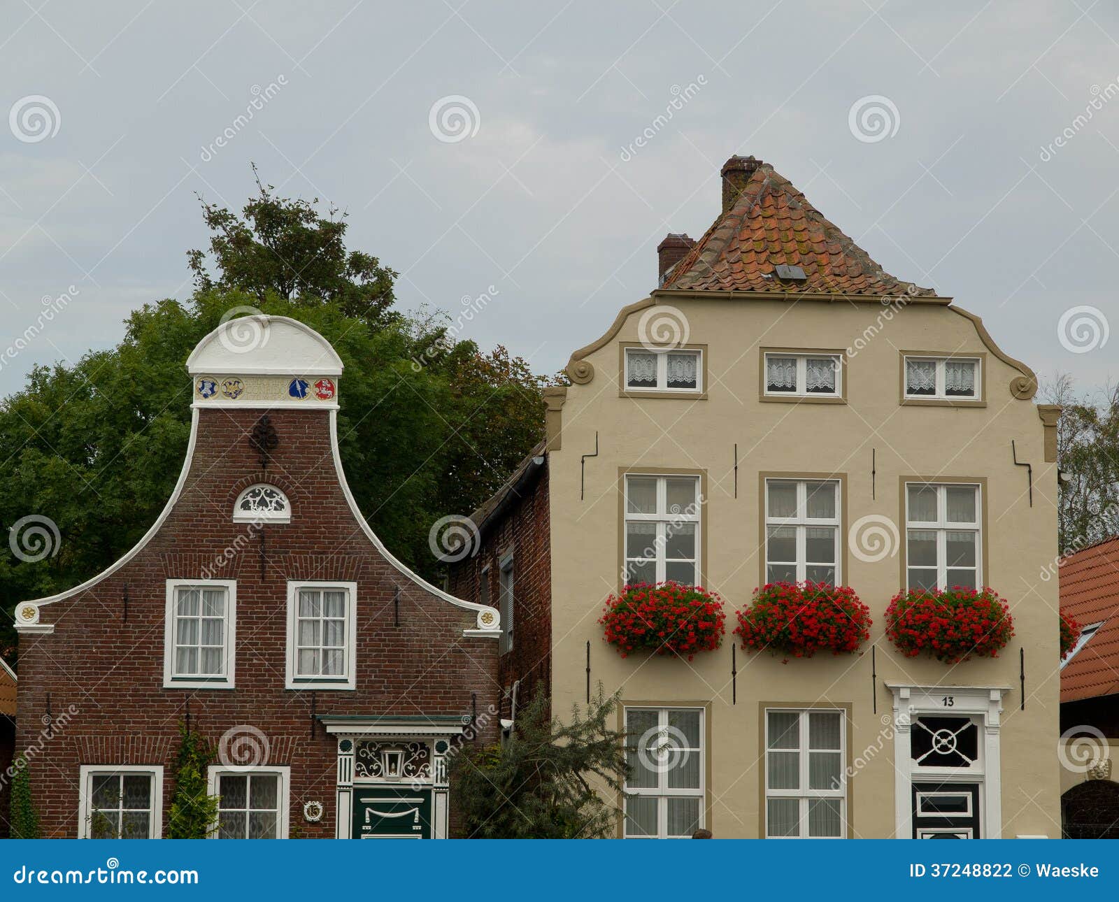 Greetsiel and the Krummhoern Stock Photo - Image of cloud, krummhoern ...