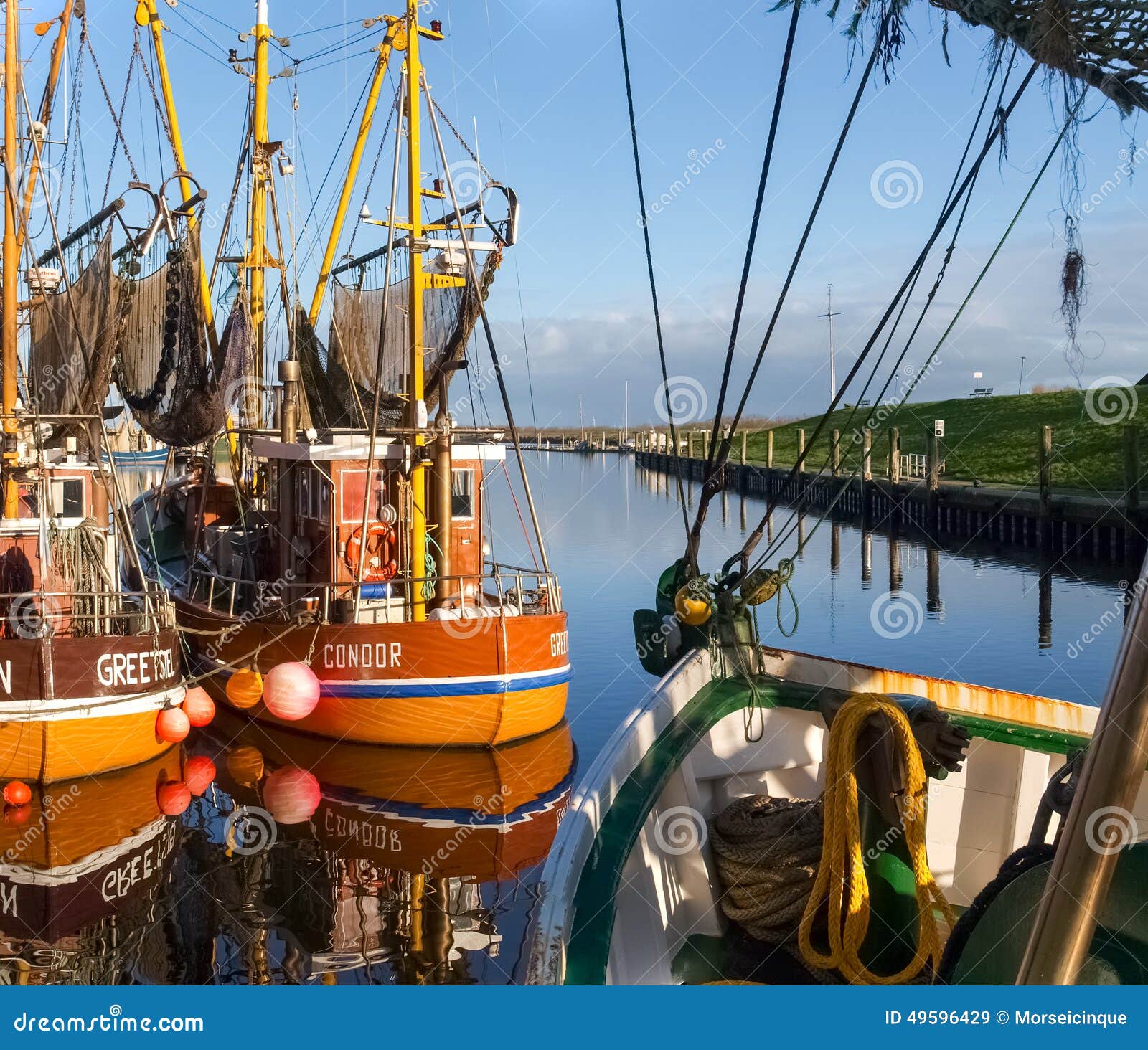 Greetsiel, pescherecci immagine stock editoriale. Immagine di nordico ...