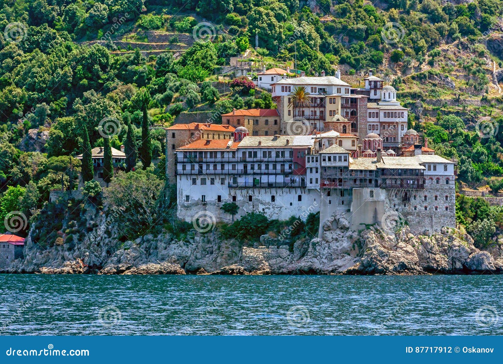 Gregoriou Monastery, Mount Athos Stock Photo - Image of antique, chapel ...