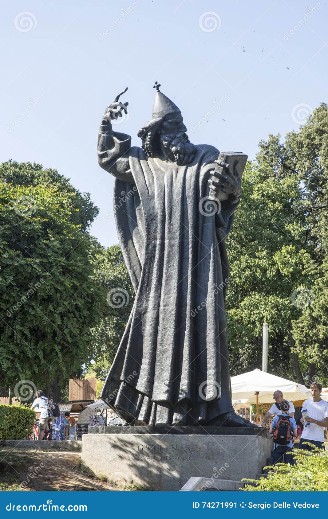 Gregory of Nin or Grgur Ninski Statue in Split Croatia Editorial Photo ...