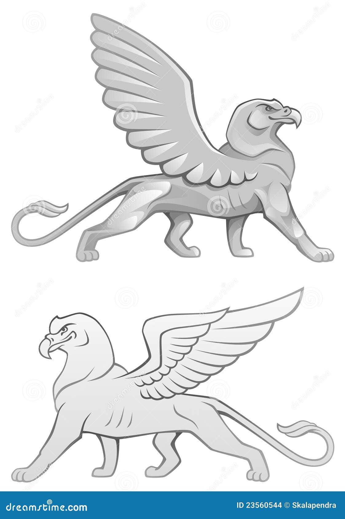 Greif vektor abbildung. Illustration von jaguar, fiktiv - 23560544