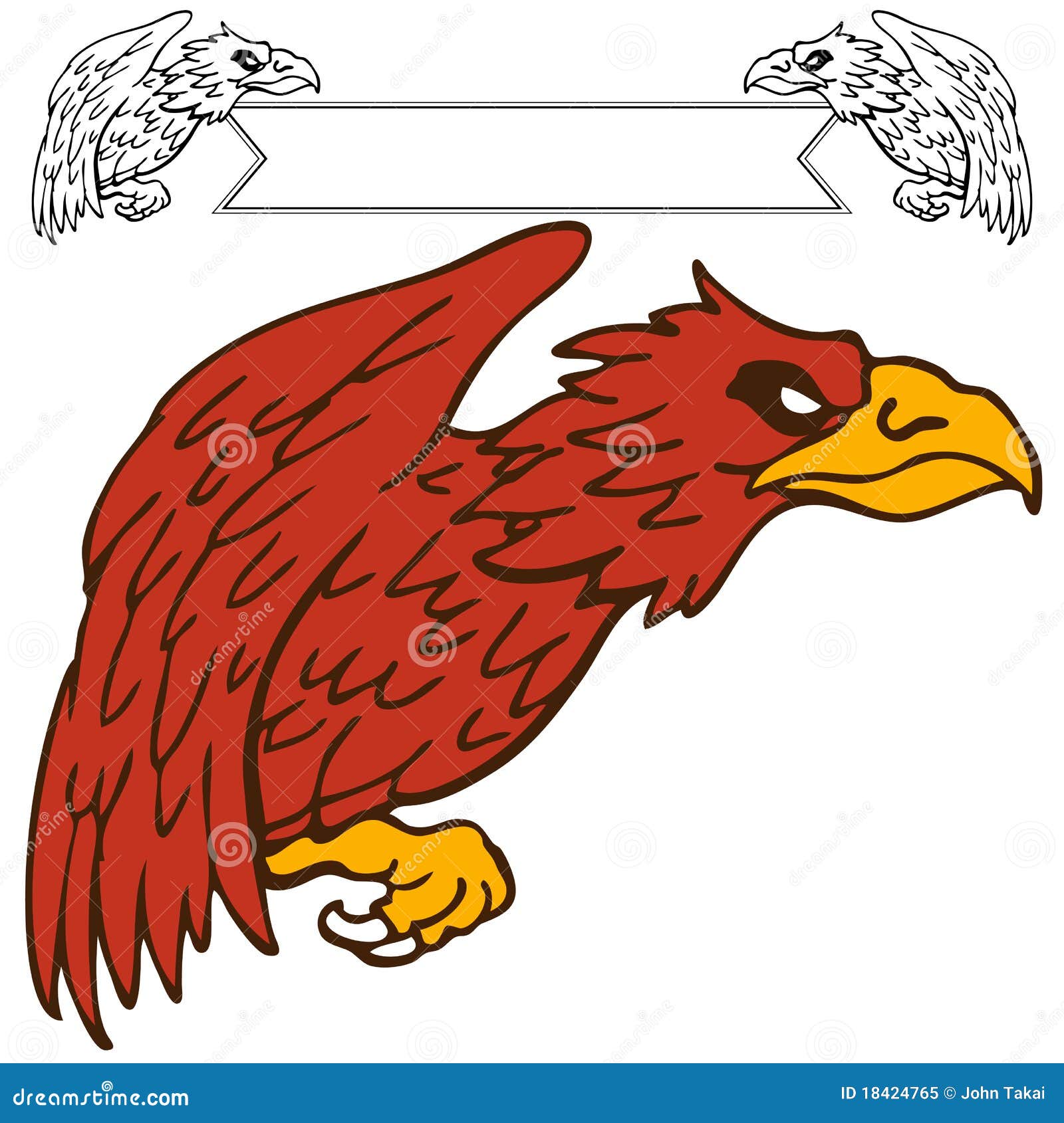 Greif-Zeichnung vektor abbildung. Illustration von profil - 18424765