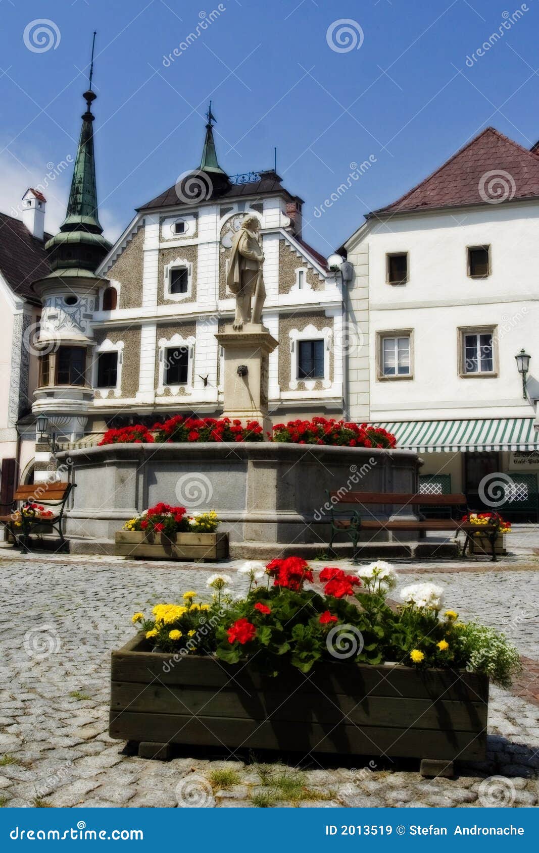 Grein, Austria stock image. Image of grein, danube, center - 2013519