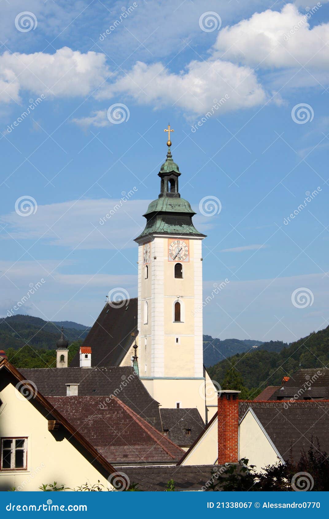 Grein, Austria stock image. Image of grein, greinburg - 21338067