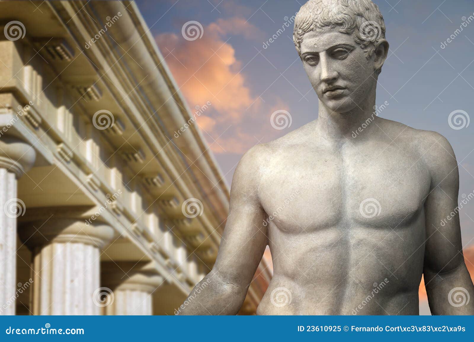 Grekisk skulptur fotografering för bildbyråer. Bild av diagram - 23610925