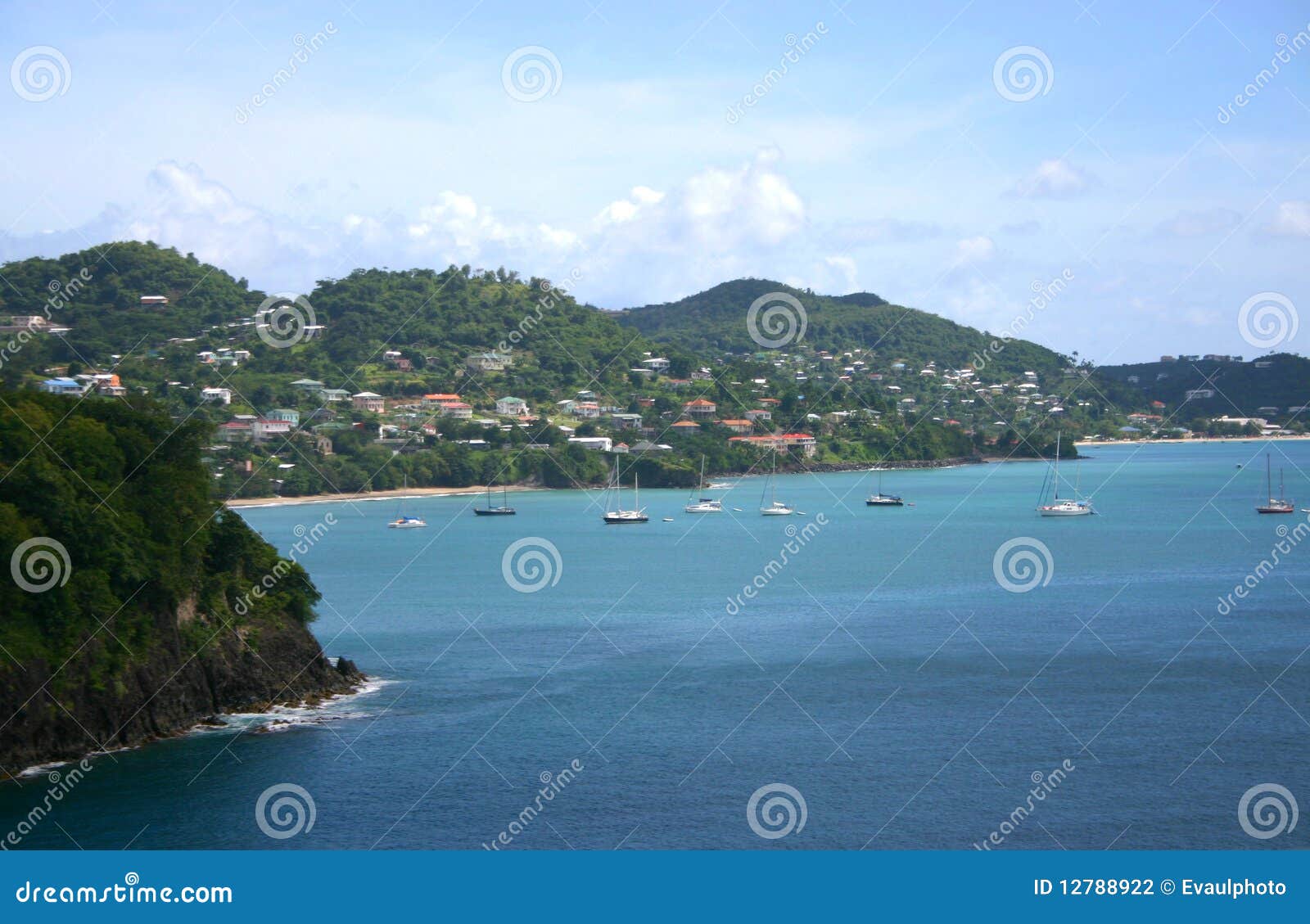 Grenada Coastline stock photo. Image of tropical, ocean - 12788922