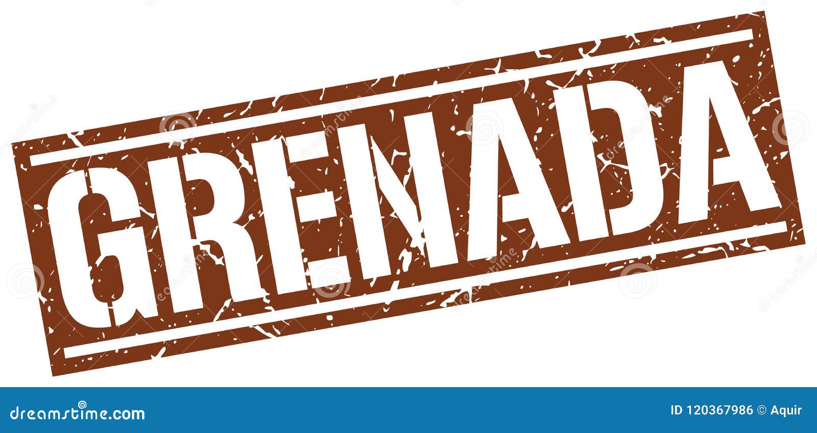 Grenada stamp stock vector. Illustration of square, grungy - 120367986