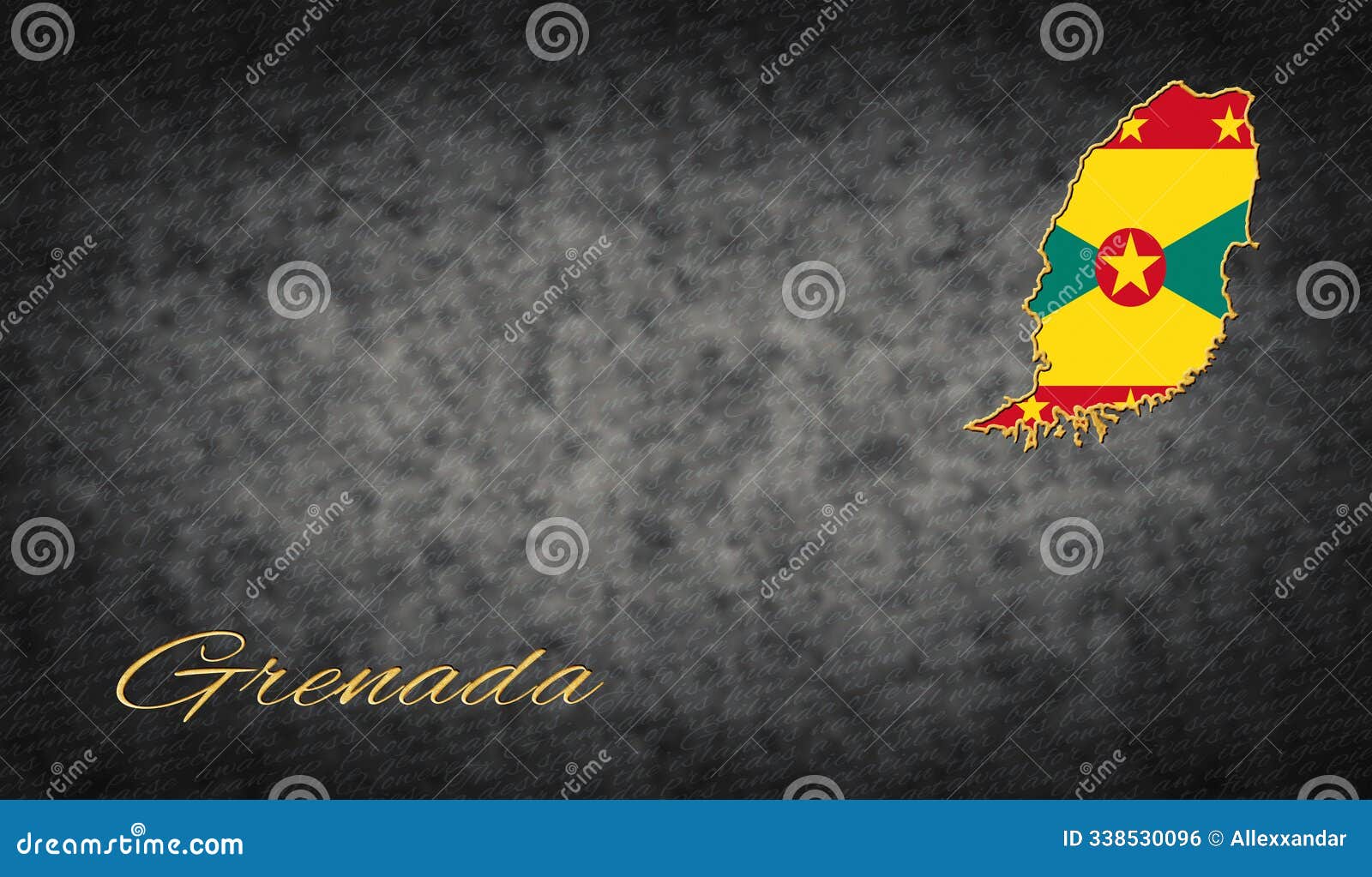 Grenada Symbols, Map of Grenada Stock Photo - Image of communities ...