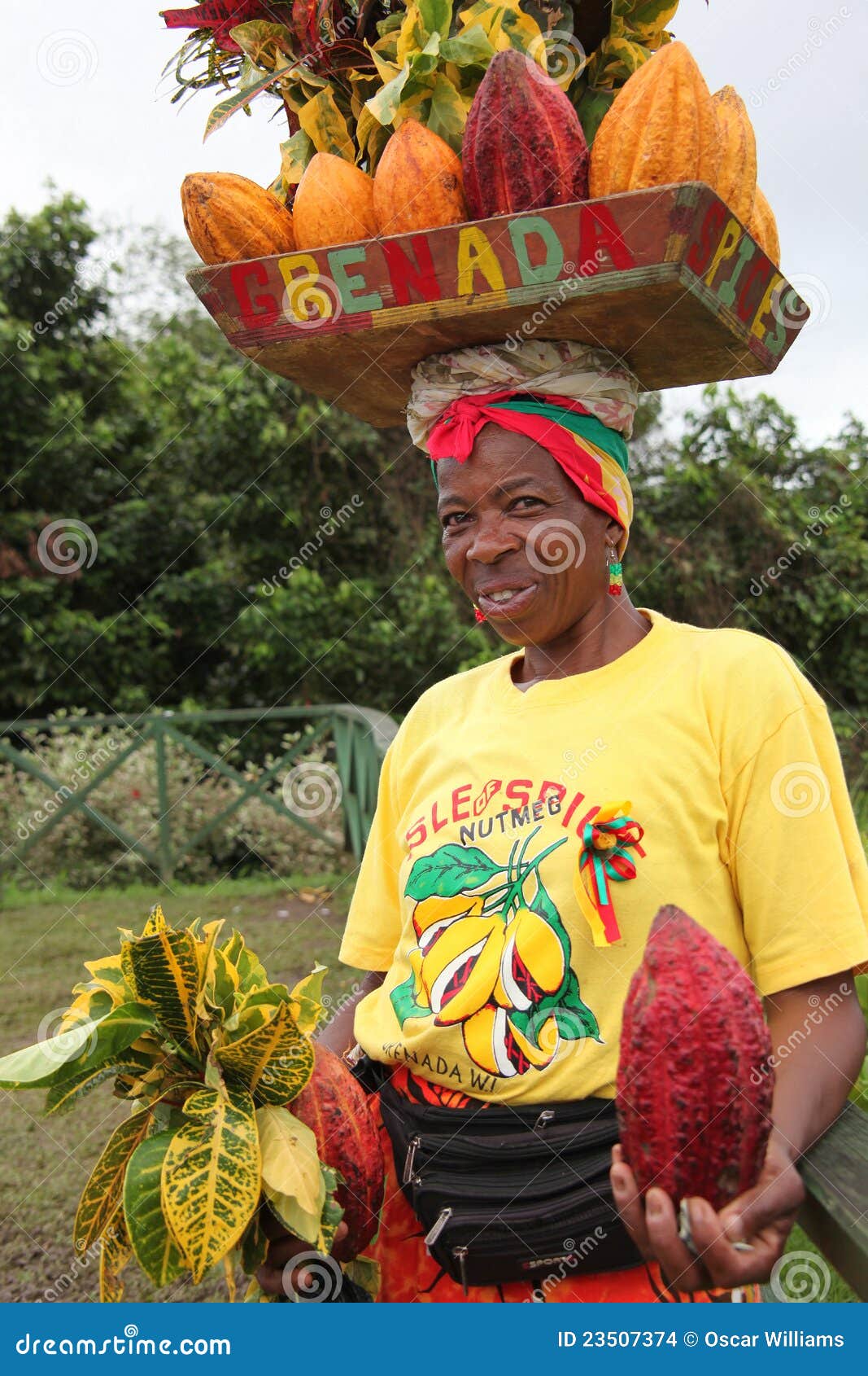 Grenada woman. editorial stock image. Image of gourmet - 23507374