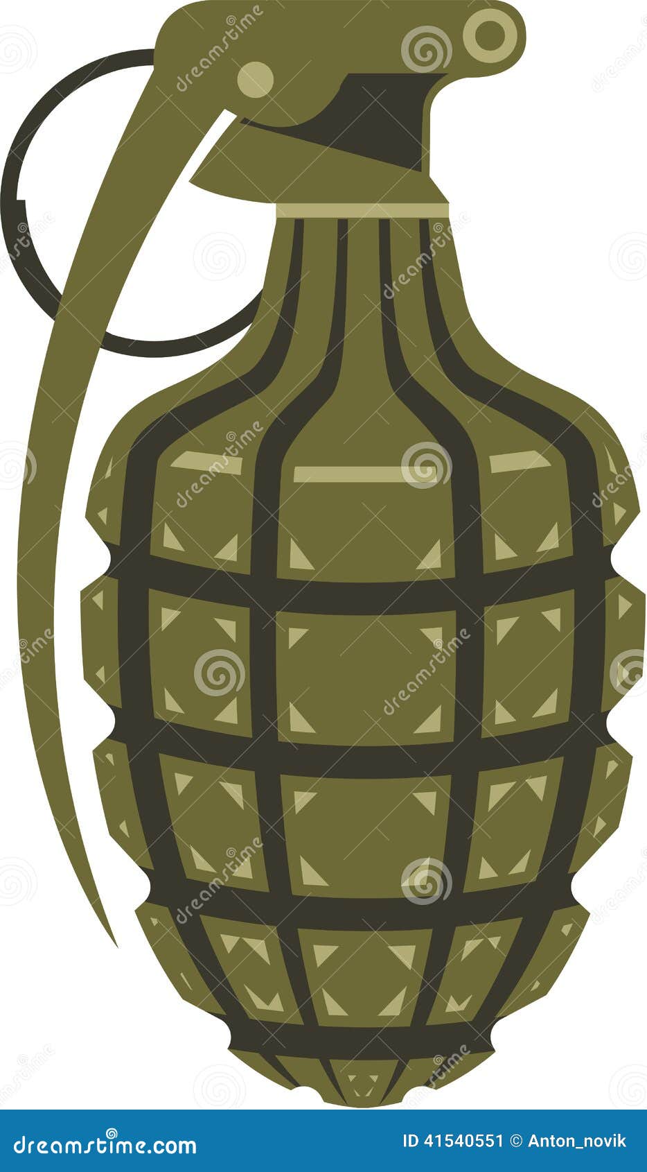 Arms Grenade Set. Military Weapon. Grenade Launcher Isolated On White ...