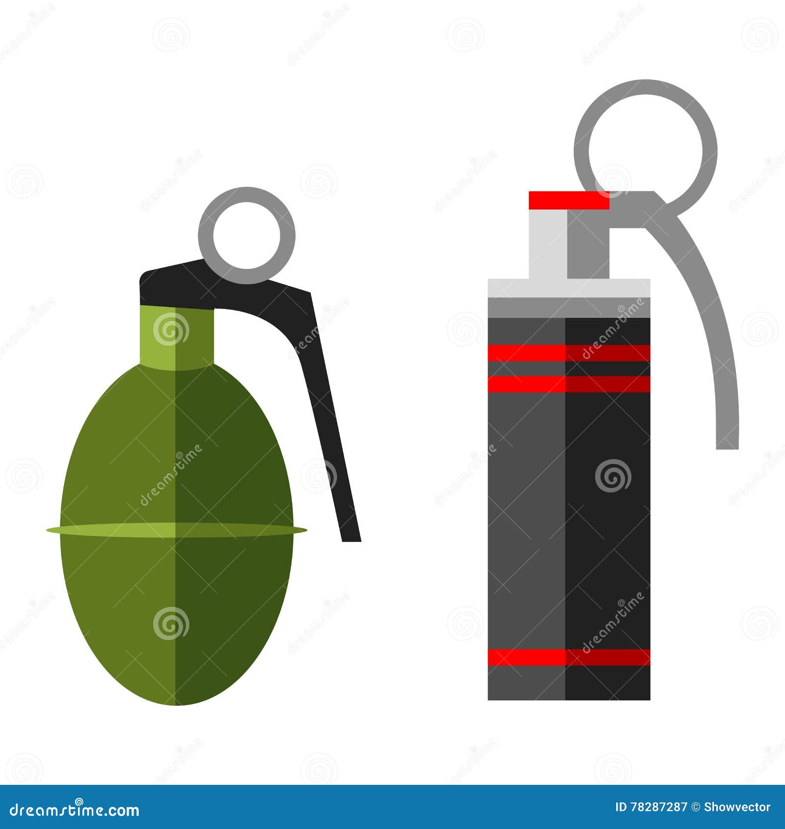 Grenade Bomb Explosion Weapons Vector. Stock Vector - Illustration of ...