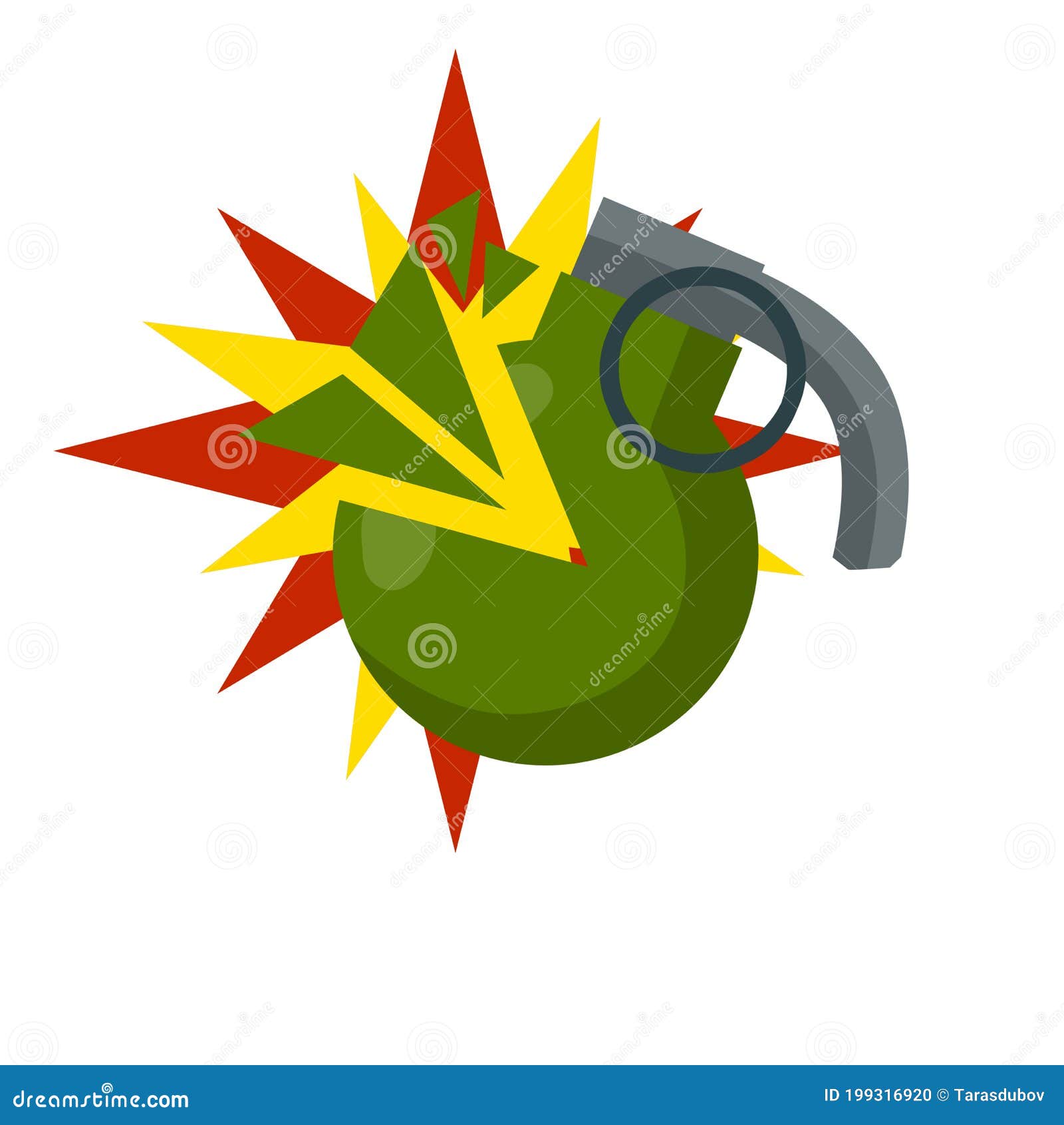 Grenade Explosion, Vector Or Color Illustration | CartoonDealer.com ...