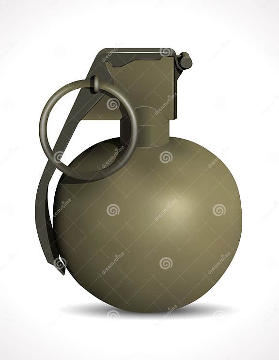 Grenade - High explosive stock vector. Illustration of grenade - 43280293