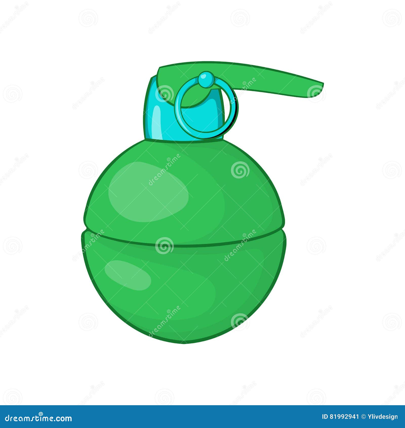 Grenade Icon, Cartoon Style Stock Vector - Illustration of bursting ...