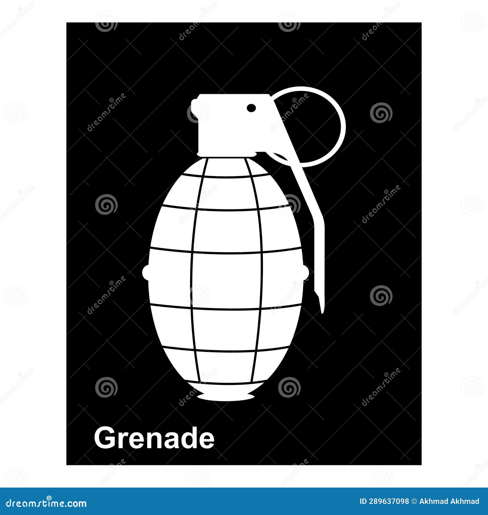 Grenade icon stock vector. Illustration of ammunition - 289637098