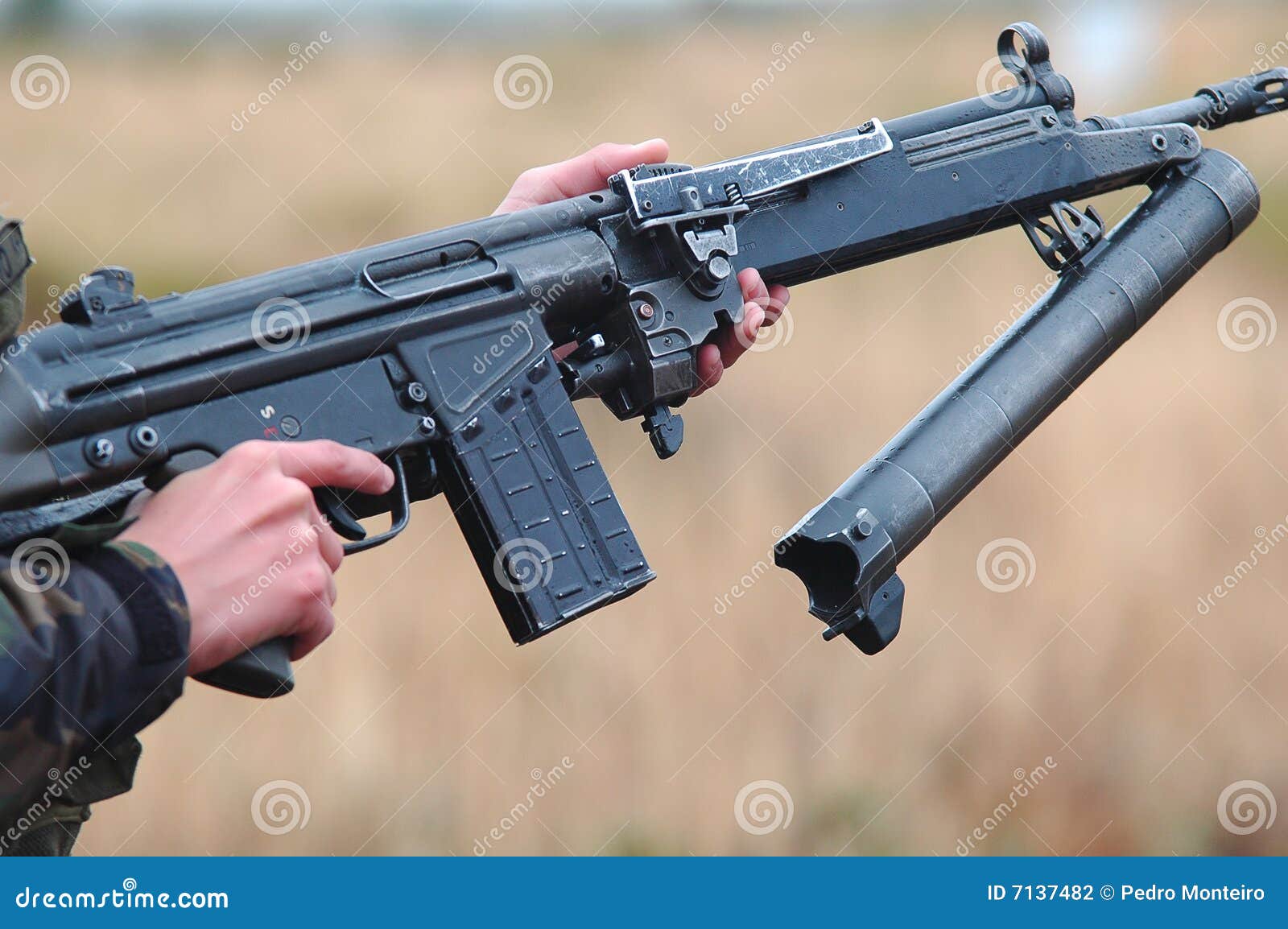 Grenade launchers Hk-79 stock photo. Image of brave, guerrilla - 7137482