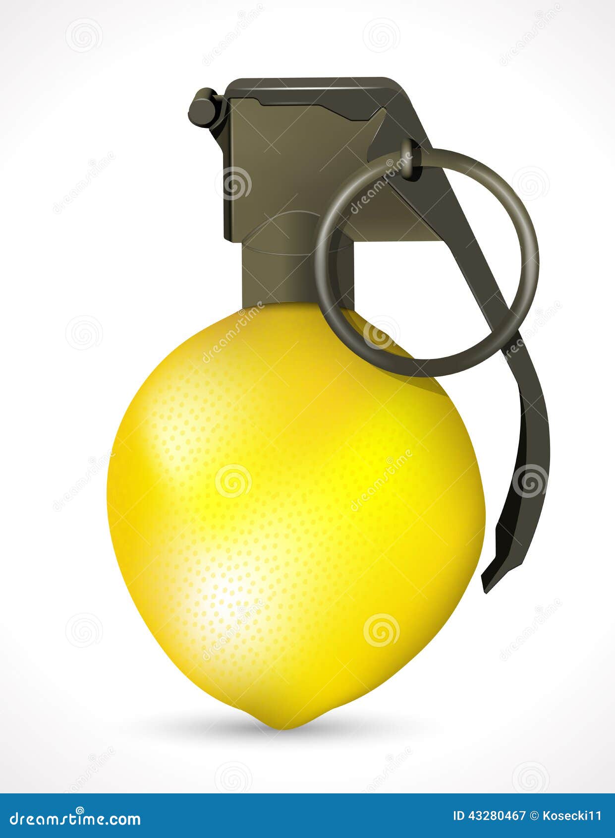 Lemon With Grenade Detonator Royalty-Free Stock Photo | CartoonDealer ...