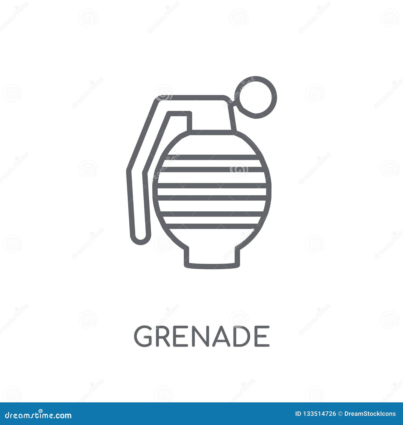 Linear Grenade Launcher Icon From Army And War Outline Collection. Thin ... Linear Grenade Launcher Icon From Army And War Outline Collection. Thin ...