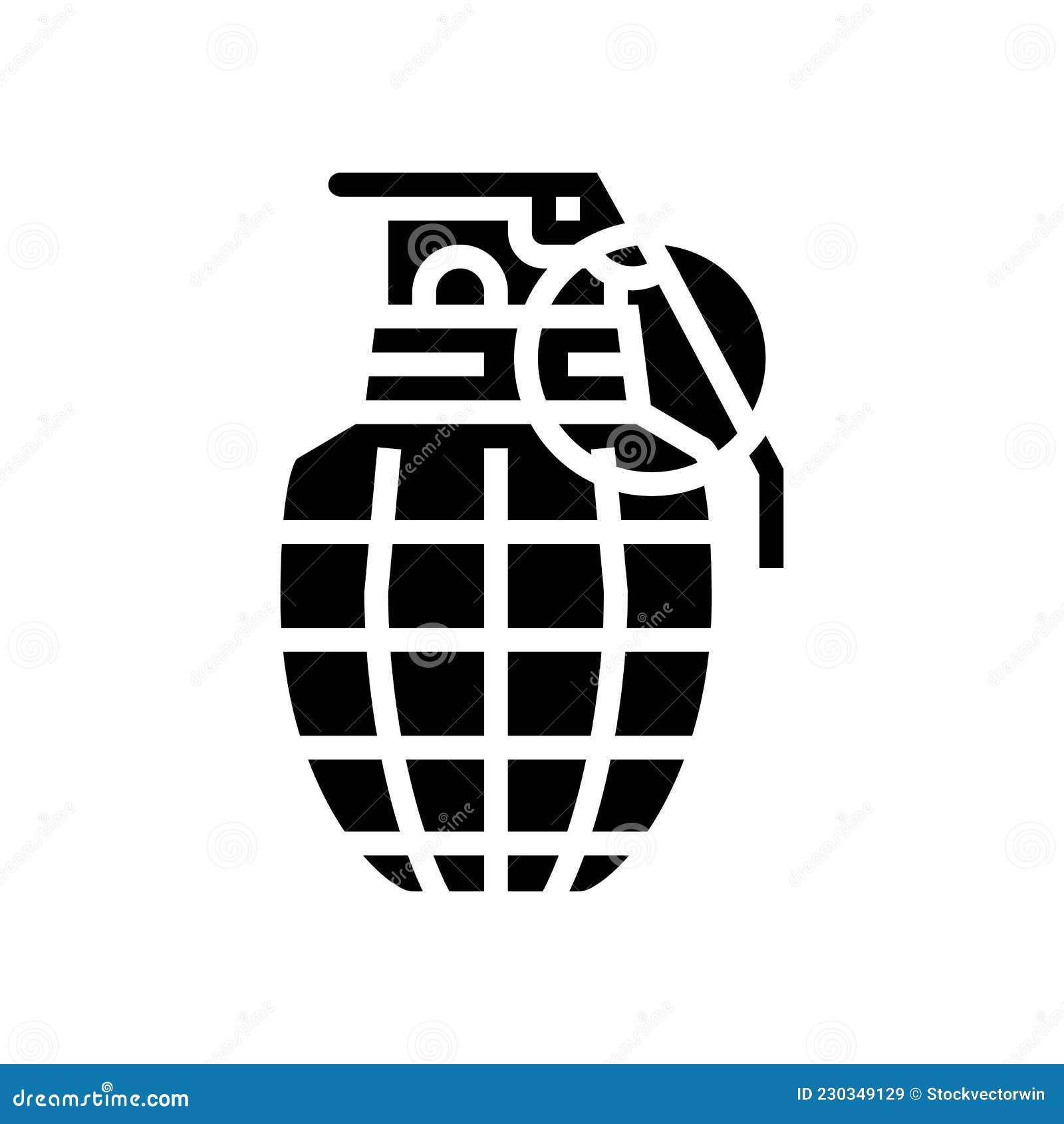 Grenade War Weapon Glyph Icon Vector Illustration Stock Vector ... Grenade War Weapon Glyph Icon Vector Illustration Stock Vector ...