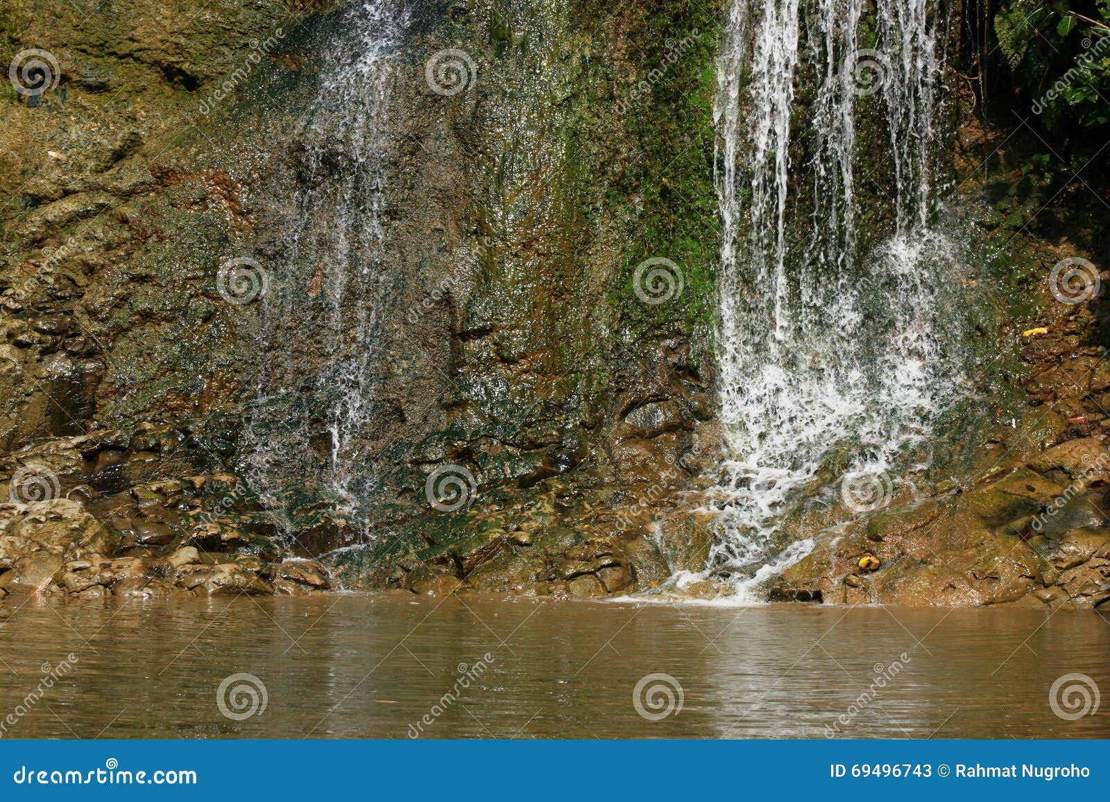 Grenjeng waterfall stock image. Image of lush, lake, national - 69496743