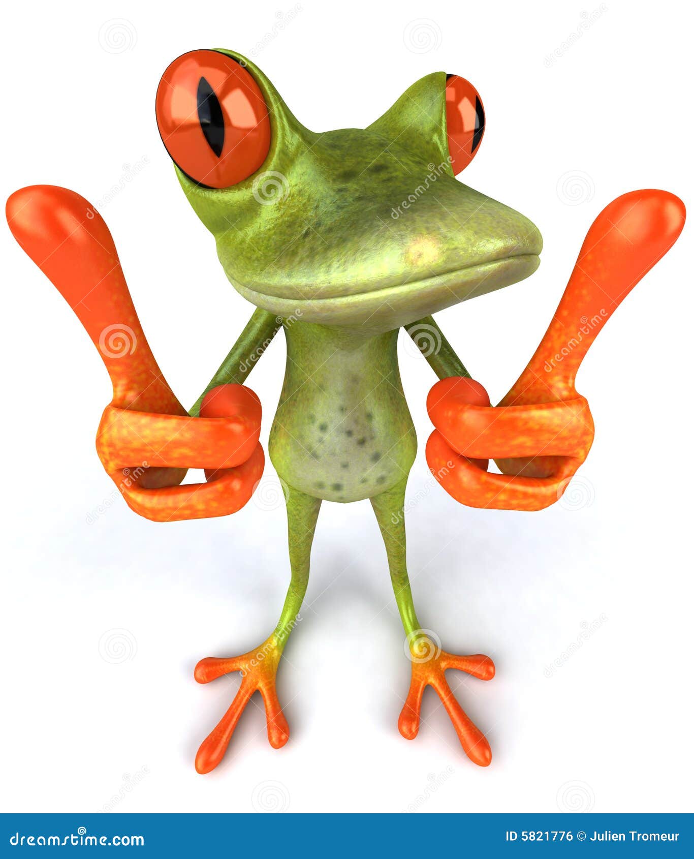 Grenouille drôle illustration stock. Illustration du pluie - 5821776