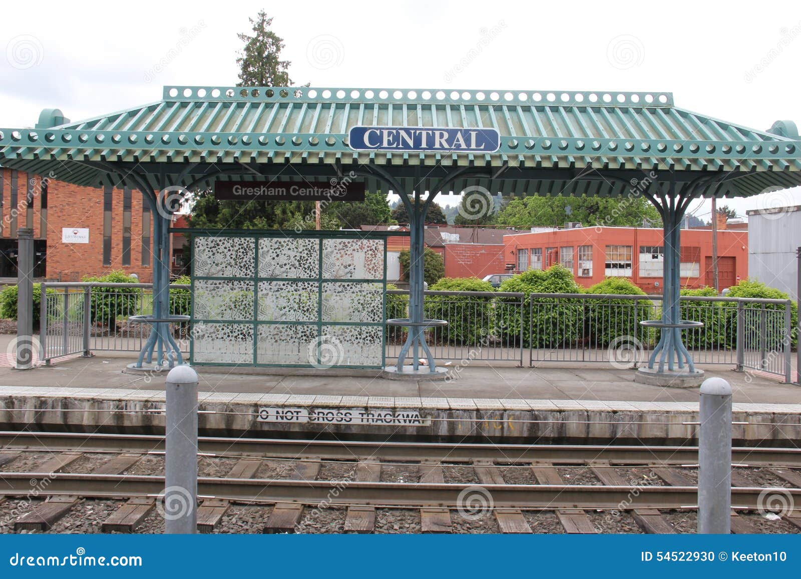 Gresham central editorial image. Image of station, gresham - 54522930