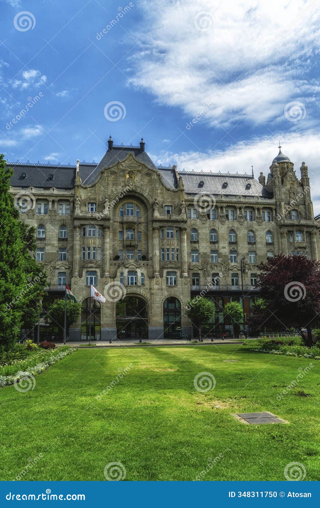 Gresham Palace, Magnificent Example of Hungarian Art Nouveau Stock ...