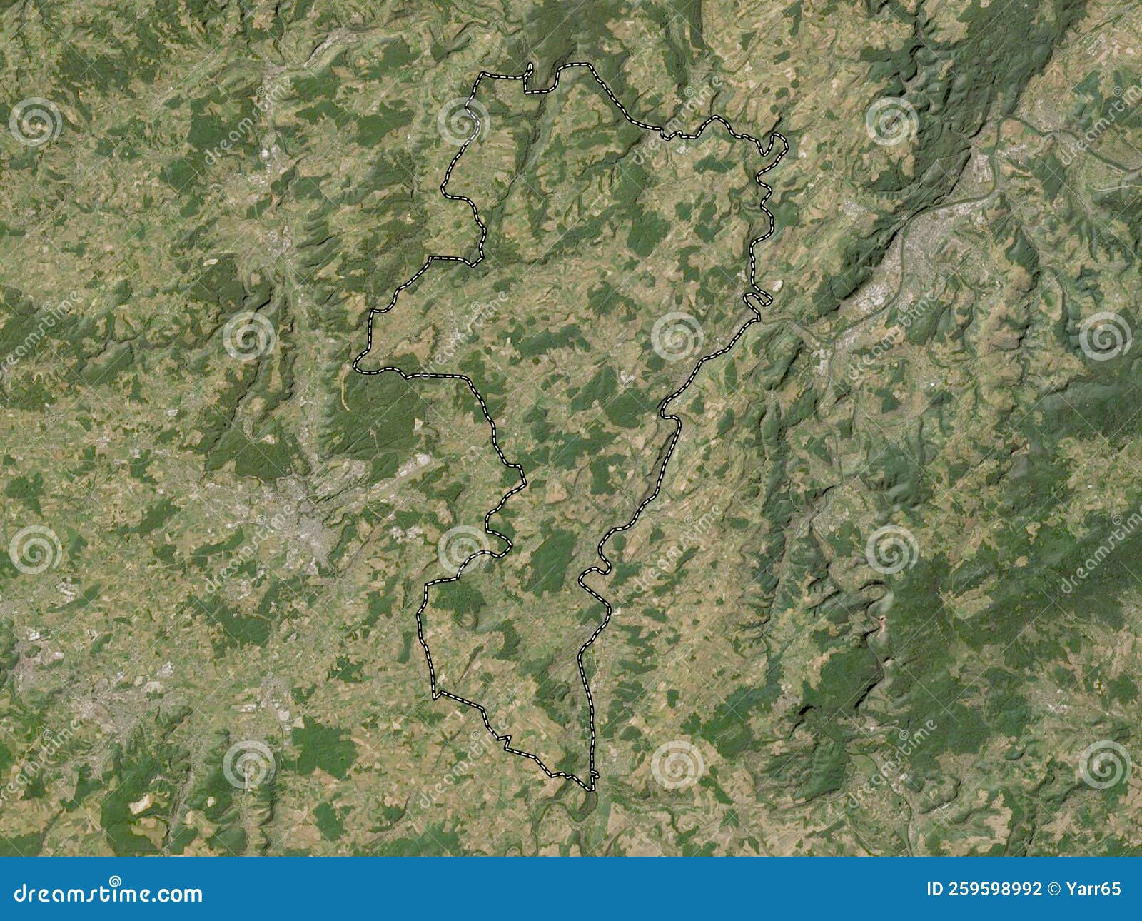Grevenmacher, Luxembourg. Low-res Satellite. No Legend Stock ...