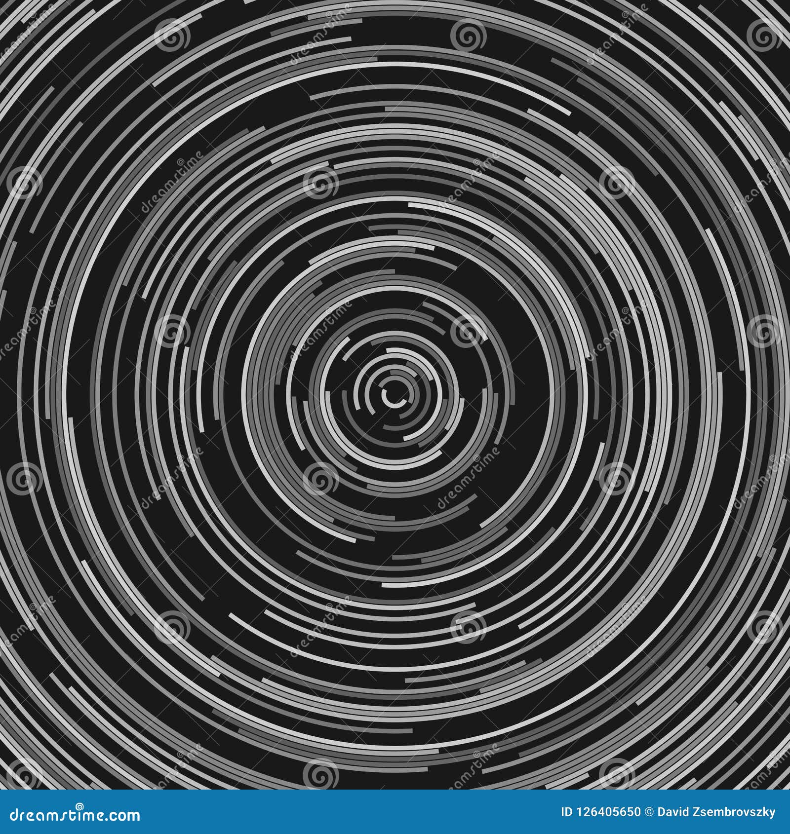 Grey Abstract Circular Background - Vector Graphic Design Stock Vector ...