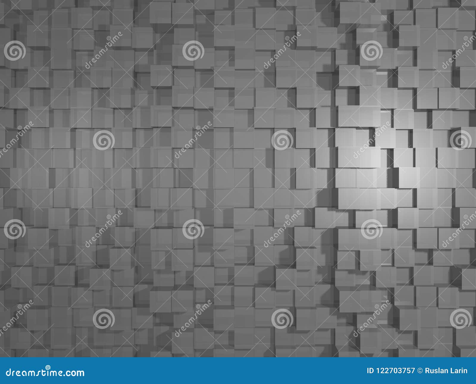 Grey Abstract Cubic 3D Texture / Background. Stock Illustration ...