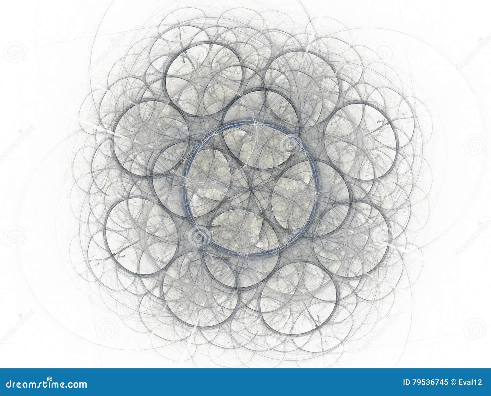 Grey abstract fractal stock image. Image of circles, grey - 79536745